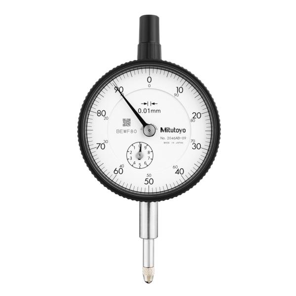 ■標準形ダイヤルゲージ 2046AB-09の特長●外枠の外径φ57mm、目量0.01mmの標準ダイヤルゲージ●外側クランプ、リフティング用レバー(オプション)は左右どちらにも取り付け可能●取り付け、取り外しは工具不要●前面からの水や油の侵入...