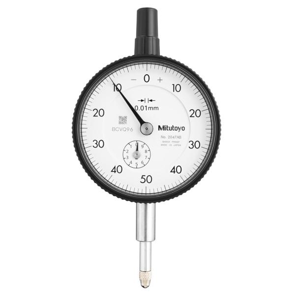 ■標準形ダイヤルゲージ 2047ABの特長●外枠の外径φ57mm、目量0.01mmの標準ダイヤルゲージ●外側クランプ、リフティング用レバー(オプション)は左右どちらにも取り付け可能●取り付け、取り外しは工具不要●前面からの水や油の侵入を防止...