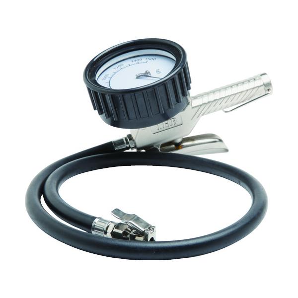 ■タイヤゲージ グリップタイプ 1400kPa 米式バルブタイプ THB25AAの特長●タイヤ空気圧の測定・増圧・減圧ができます●レバーを軽く握ると排気でき、空気を入れすぎた場合も簡単に空気圧を調整できます●大型ゲージφ89mmで目盛りが見...