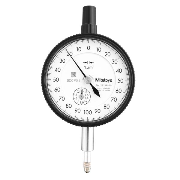 ■標準形ダイヤルゲージ 2113A-10の特長●外枠の外径φ57mm、目量0.001・0.005mmの標準ダイヤルゲージ●外側クランプ、リフティング用レバー(オプション)は左右どちらにも取り付け可能。取り付け、取り外しは工具不要●前面からの...