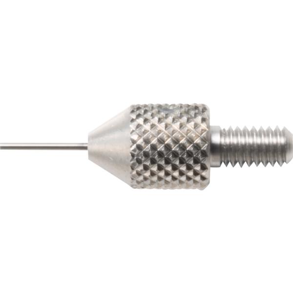 ■ニードル測定子　超硬 21AAA329の特長●ダイヤルゲージ用超硬ニードル測定子。●ニードル測定子。●材質：超硬。●溝や孔の底面の測定に便利です。●Ｄ：φ０．４５。●Ｌ：５ｍｍ。●平面度：３μｍメーカー：ミツトヨ(MITUTOYO)