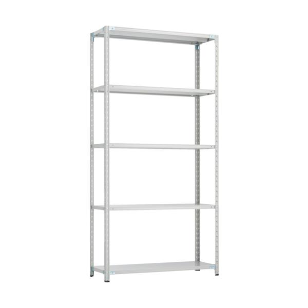 ■CB型セミボルトレス軽量棚 1200X600XH2400 5段 WG色 CB-8465-WGの特長●組み立て簡単、今までボルト組みをしていた手間が大きく省けます●中棚は全て棚受けに棚板を置くだけの段替え簡単構造（中棚ボルト不要）です●頑丈...