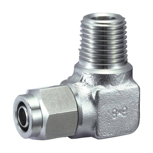 ■SUSメイルエルボ 適用チューブ径6X4 ネジR1/8 TS6-01MLの特長●フッ素樹脂チューブと接続します●クリーンエアや純水配管、薬品、腐食性ガス配管に最適●食品・化学・医療・半導体製造など●シール部がなく、シール部分から腐食するこ...