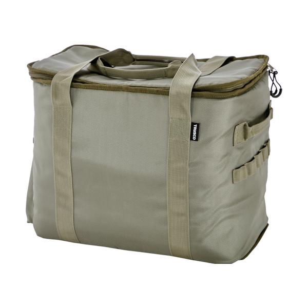 ■保冷バッグT-Coolio 26L CLBCAの特長●幅広マジックテープで台車のハンドルやスーツケースのハンドルに固定ができます●持ち手にマグネットが入っており、二つの持ち手をくっつけることができます●内側4面と天面に保冷剤を収納できるポ...