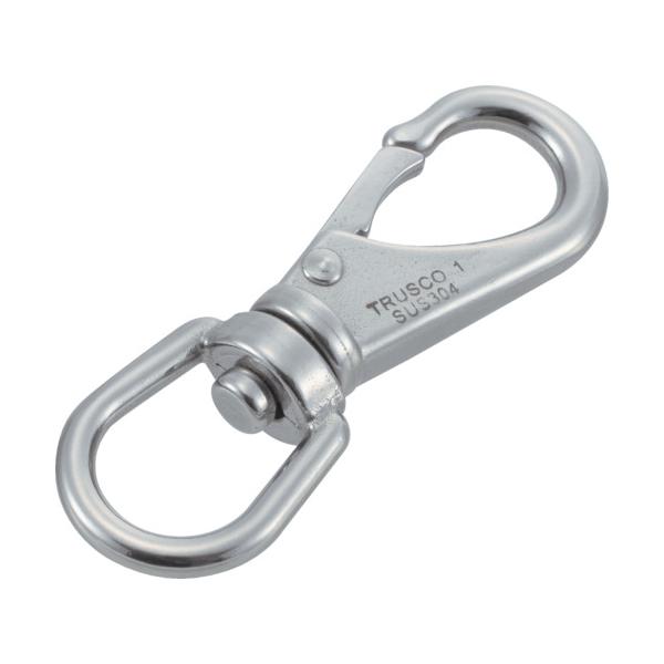 ■スイベルスナップ ステンレス製 線径Φ4×開口5mm (2個入) TSS-0の特長●アイの部分がスイベルで回転しますので、チェーンなどがからみません●チェーン・ワイヤ・ロープなどの連結や、端末の金具のジョイントに●連結金具として●使用荷重...