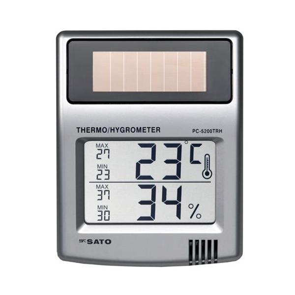 ■ソーラーデジタル温湿度計 PC-5200TRH 1050-10の特長●ソーラー電池を電源に使用、室内の温度・湿度をデジタル表示し、しかも各最高・最低値も常時表示します●照度約300ルクス未満の暗い環境ではボタン電池使用に自動で切り替わりま...