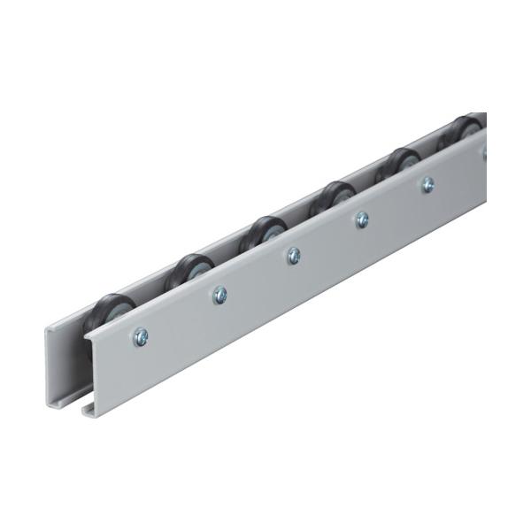 ■ホイールコンベヤ ゴムライニングΦ40X9 P75X1800 V-40G-75-1800の特長●ゴムライニングホイールを使用したコンベヤです●傷を付けたくない品物の搬送に●ホイール径(mm)：40●ホイール幅(mm)：9●ピッチ(mm)：...
