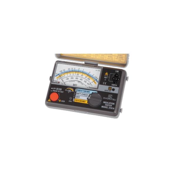 ■絶縁抵抗計 MODEL 3161Aの特長●手のひらサイズの小型2レンジのアナログ絶縁抵抗計です●わずが340gの超小型計量設計です●オートディスチャージ機能付-測定が終ると自動的に充電した電圧を放電●衝撃に強い新素材(エラストマー)ケース...