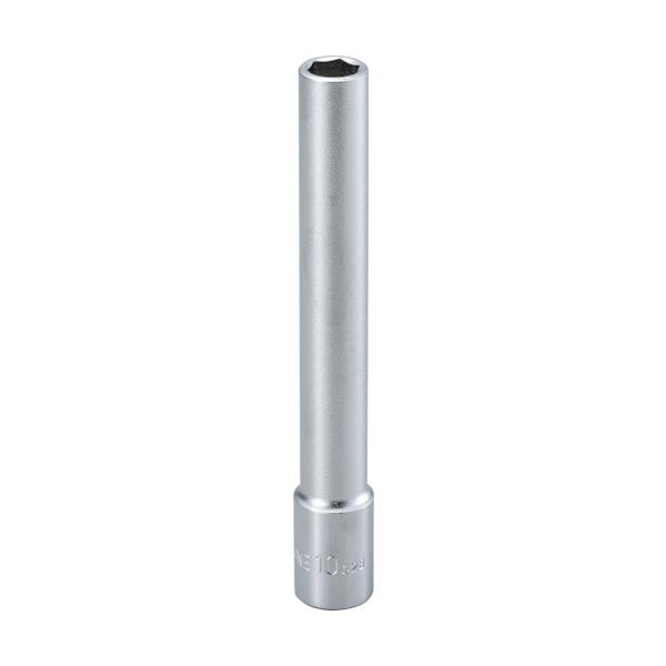 ■超ロングソケット 対辺寸法12mm 全長120mm 3S-12L120HP の特長●超ロングタイプの対辺六角形状です●長いねじが突き出たボルト・ナット用で自動車のバンパー回り・ドアヒンジなどのスパナ・めがねレンチでは作業が困難な狭い箇所に...