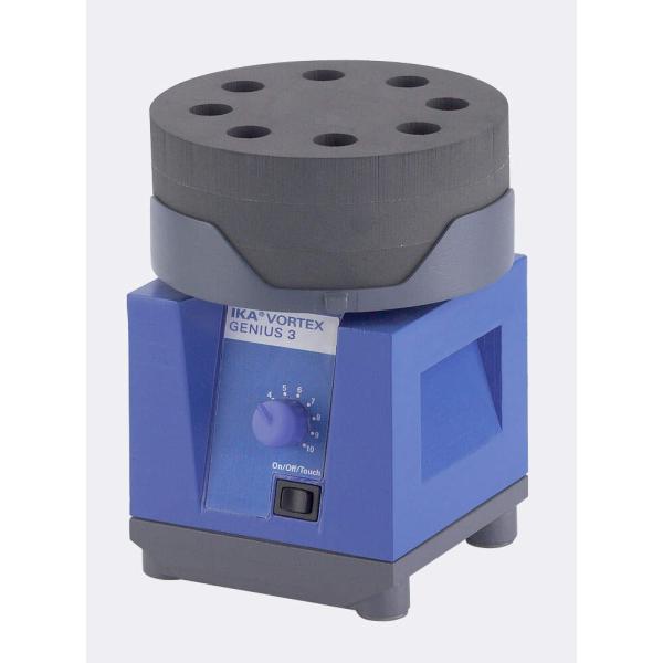 ■IKA ボルテックミキサー用 試験管用インサートVG3.35の特長規格 直径20mmの試験管8本用（連続作動用）※ユニバーサルアタッチメントVG3.3（41-0493）と合せてお使い下さい。メーカー：IKA