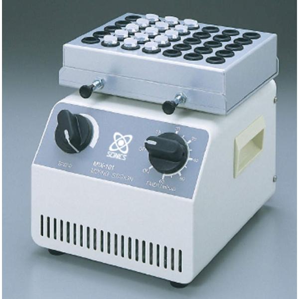 ■マルチミキサー用ラック MIX-MT05の特長規格 0.5mlマイクロチューブ×48本※ラック装着時、マイクロプレートの撹拌はできません。※画像は、本体にMIX-MT15を取付けた画像です