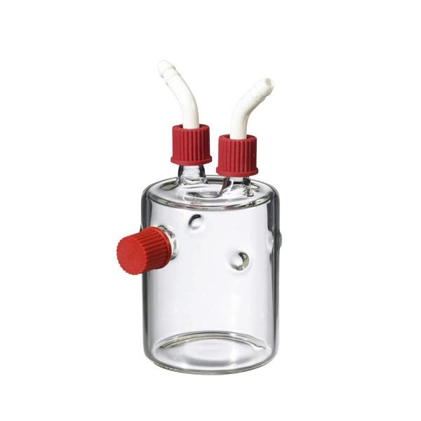 ■ロータリーエバポレーター用 ウルフ瓶の特長※ノズル付キャップ及び穴無しキャップは別売となります。メーカー：IKA