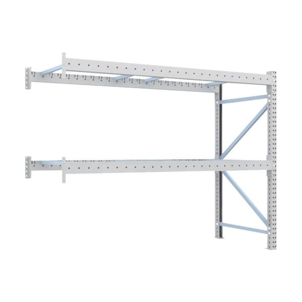 ■重量パレットラック2トン2500×1000×H2000 2段 連結 2D-20B25-10-2Bの特長●限られた床面スペースを有効に利用でき、保管物の荷崩れ破損を防ぎます●優れた強度（均等積載量1〜2t/段対応）で、支柱・ビームは積載物の...