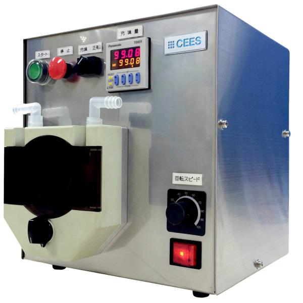 ■ポータブル充填機 CTH-06の特長●小型で軽量、持運びも可能。特殊弁で液漏れをシャットアウト。●低粘度〜中粘度液の食品調味液やスラリー液の移送・充填、インク・水性塗料などの充填他幅広く使用可能。●充填量：1〜300g/回と、小容量からの...