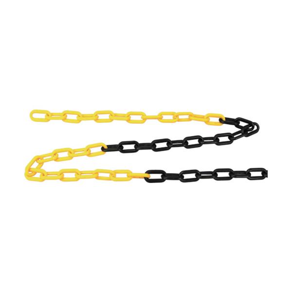 ■プラチェーン 黄/黒 6MMX6M TPCB6-6YBの特長●短尺タイプのプラスチックチェーンです●別売のチェーンジョイントを用いることで延長も可能です●進入禁止区間の仕切りや、駐車場内での区画整理、人の誘導など●色：イエロー／ブラック●...