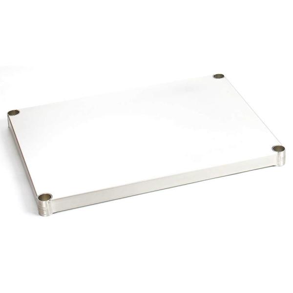 ■ソリッド棚板(スリーブ付属) SSM6045-SOの特長●スズメッキ＋クリアコーテイング加工を施すことで、従来のクロームメッキに比べ、防錆性能を大幅にアップ。●ステンレスラックに比べ低価格です。●ポール径φ25mm。25mmピッチで棚板の...