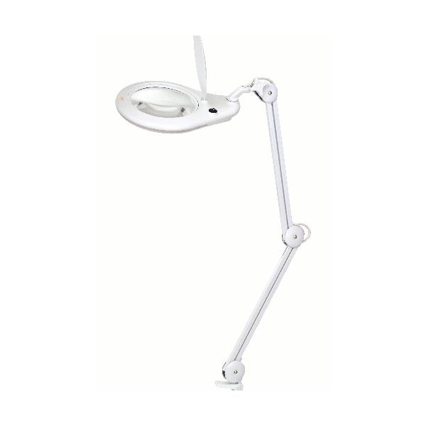 ■アーム式LED拡大鏡 LS2-175Aの特長●耐久性が高く、高寿命なLEDライトを搭載したアーム式拡大鏡●精密部品などの組立、検査用に最適●双眼で見やすい大型レンズ●レンズを保護するフタ付●見るものの色が変わらない白色ガラスレンズ●材質：...