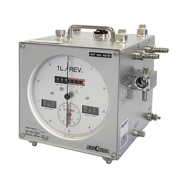 ■精密測定用湿式ガスメータ・耐蝕品 W-NK-2BEの特長●湿式ガスメータは、気体用流量計の中では体積式流量計(実測・容積式)の部類に位置します。実測式の最大の特徴は比重、粘度に影響されずあらゆるガス・気体を測定する事ができます。また気体の...