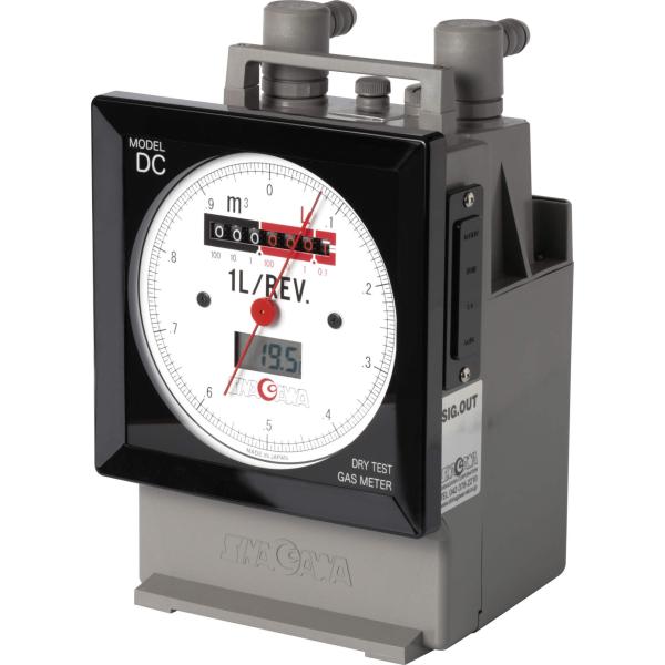 ■腐蝕性ガス測定用ガスメーター(マノメーター無し)DC-1Cの特長●ガス種：腐蝕性ガス測定用●測定ガス：煤塵量測定ガス・ブローバイガス・公害測定用ガス・アセチレンガス・水素等々腐食性ガス●測定範囲(L/h)：10〜1100●計量室体積(L/...