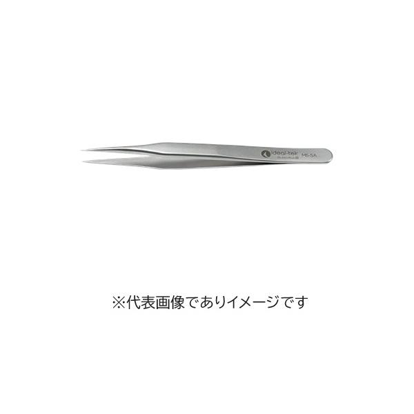 ■精密ミニピンセット ID-M5SAの特長●人間工学に基づいた短くスリムで軽量なピンセット。顕微鏡など限られた作業域での精密作業に最適です。●非磁性、耐酸性。●全長(mm):80●材質:ステンレス