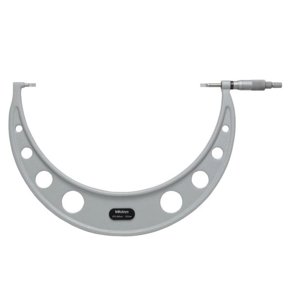 ■直進式ブレードマイクロメータ 122-116-10 BLM-300Bの特長●測定面がブレードタイプで、丸物の細溝の径などを簡単に正確に測定できます。●スピンドルは直進式●定圧装置付き●測定範囲：275〜300mm●最小表示量：0.01mm...