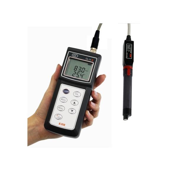 ■塩素イオン計 CL-11Z の特長●塩素イオン、水温、電極出力(mV)の3項目測定が可能な水質測定器です●自動温度補正式の高性能塩素イオン電極を搭載し、高耐久で安定性に優れています●参照電極にガラス電極を使用しており汚染に強い仕様です●バ...