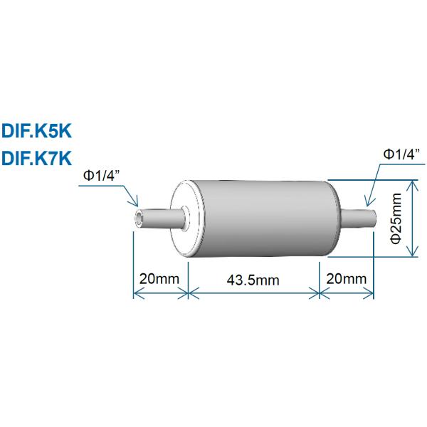 ■外部フィルター DIF.N7Kの特長●Classic Filters 使い捨てインラインフィルターはマイクロファイバーフィルターエレメントを備え低コストで且つ、小型で利便性が高い高効率でパーティクル(微粒子)を捕集します●オンラインガス分...