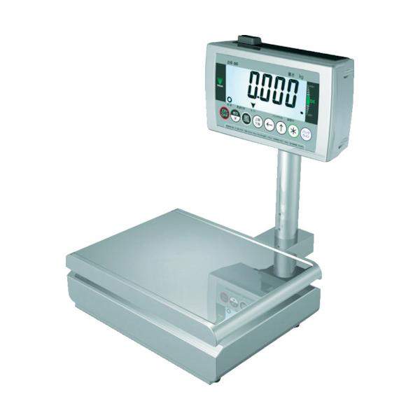 ■防水デジタル台秤 DS-55K15 の特長●チェッカー機能付です。(チェックバーで重量検品が行えます)●文字高さ45.6mm大型液晶バックライト付です●検定付きです●水産加工現場などで取引証明用として使用できます●秤量(kg)：15●載台...