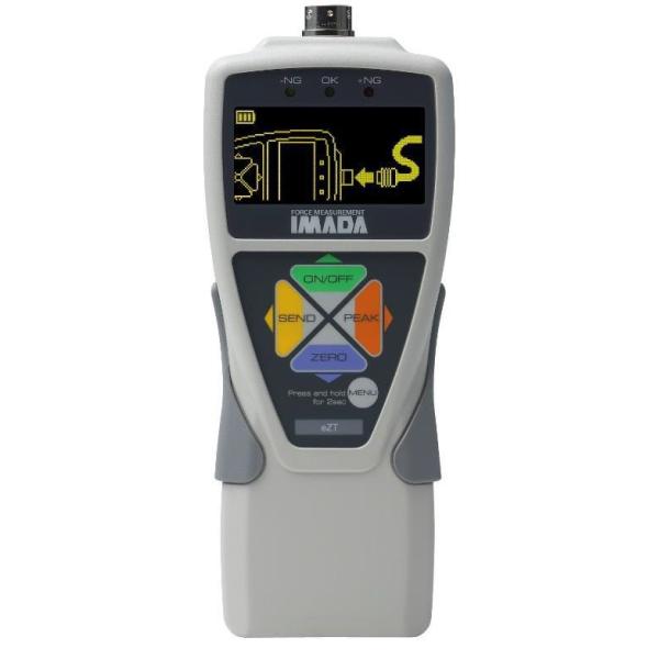 ■センサー付け替え可能表示器 eZTの特長●1台の表示器で、異なるロードセルを調整なしで付け替え、測定可能。●圧縮、引張用ロードセル、トルク（回す力）測定用ロードセルなど、様々なロードセルを付け替え可能。●ZTA と同機能●センサー付け替え...