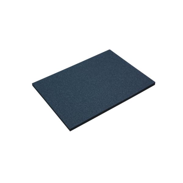 ■ESDフォーム F-10-Bの特長●導電性のウレタン製フォーム(硬質)●ICをフォームに差し込むだけで全端子を同電位にして静電気障害を防止、またウレタンのもつ弾性によりリードを固定できます。●外寸：208(W)×280(D)mm●厚さ：1...