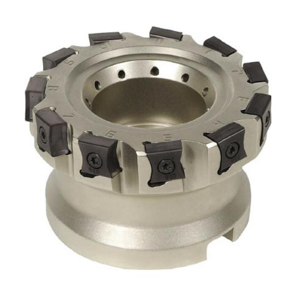 ■タングミル フェースミル F90LN-N15 F90LN D063-05-22-R-N15 の特長●90°リードの縦置きフェースミルです●フライス加工用●刃数CICT(枚)：5●切削径DC(mm)：63●切込角KAPR(°)：90●全長O...