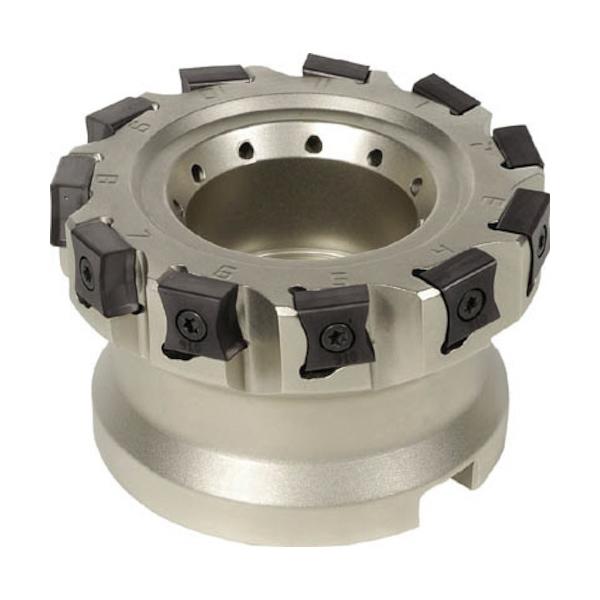 ■タングミル フェースミル F90LN-N11 F90LN D063-06-22-R-N11 の特長●90°リードの縦置きフェースミルです●フライス加工用●刃数CICT(枚)：6●切削径DC(mm)：63●切込角KAPR(°)：90●全長O...