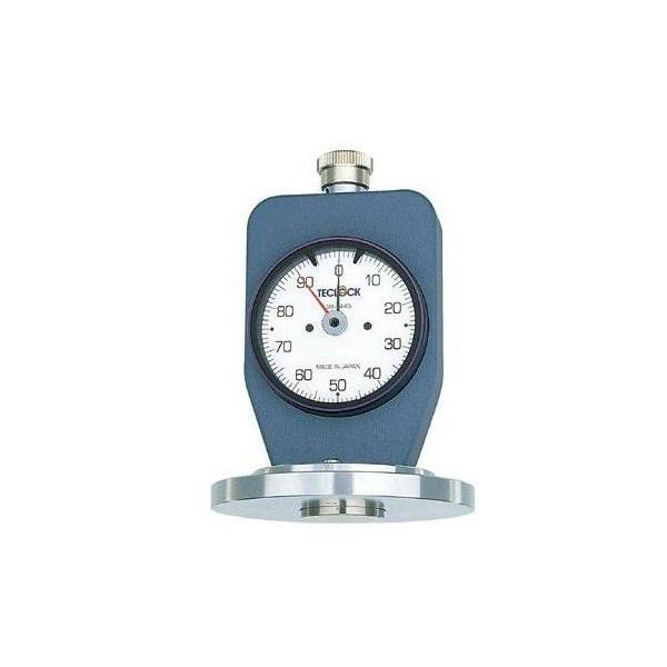 オリジナル規格デュロメータ GS-744G タイプFO の特長■規格には規定されていないものの、テクロック独自の規格としてラインナップ。■押針の高さを短く、かつスプリングの力を弱くすることで通常のタイプＡデュロメータでは測定が難しい薄いゴム...