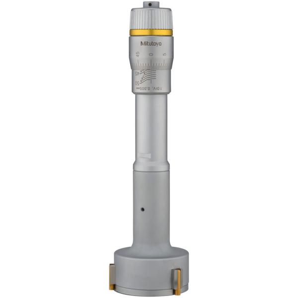 ■ホールテスト 三点式内側マイクロメーター 368-169 HT-50Rの特長●堅牢で緻密な構造のアナログ三点式内径側器です。●測定面にチタンコーティングを施しています。●三点式の内側マイクロメータですが、自動的な求心作用により、安定した測...