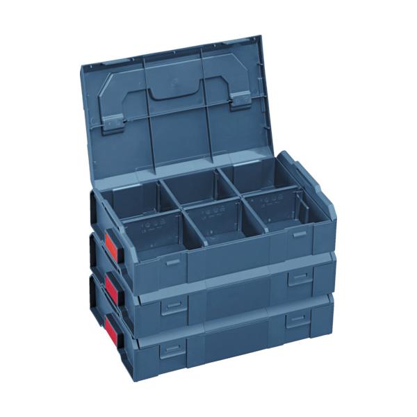 ■L-BOXX(エルボックス) ボックスミニ3個セット L-BOXX-MINI3の特長●L-BOXXと同じデザインのミニタイプです●L-BOXX同様、連結して積み重ねることが可能です●脱着可能な仕切板で内部を6室に分けることが可能です●小物...