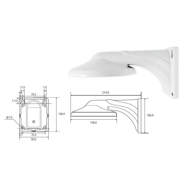 ■MTD-SD03FHD用壁面設置ブラケット MT-SD03BKIIの特長●MTD-SD03FHD 壁面設置用ブラケットメーカー：マザーツール(MT / mothertool)