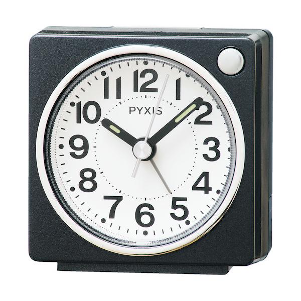 ■クオーツ目覚まし時計 NR449K NR449Kの特長●置き場所を選ばないコンパクトサイズのクオーツ目ざましです●色：黒メタリック●高さ(mm)：65●厚さ(mm)：38●電源：単三アルカリ電池×１(別売)●電池寿命：約1年●電波：×●幅...