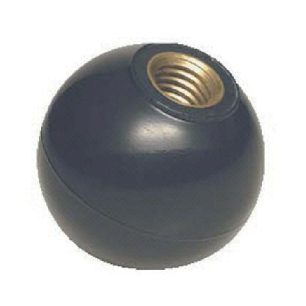 ■プラスチック握り玉PC40X10Bの特長●外径(mm)：40●ねじ寸法：M10×1.5●ねじ深さ(mm)：15●プラスチック握り玉●材質…グリップ：ABS樹脂 ブラック、芯金：黄銅(C3604B)※接着剤使用の際は、ABS樹脂適応のものを...