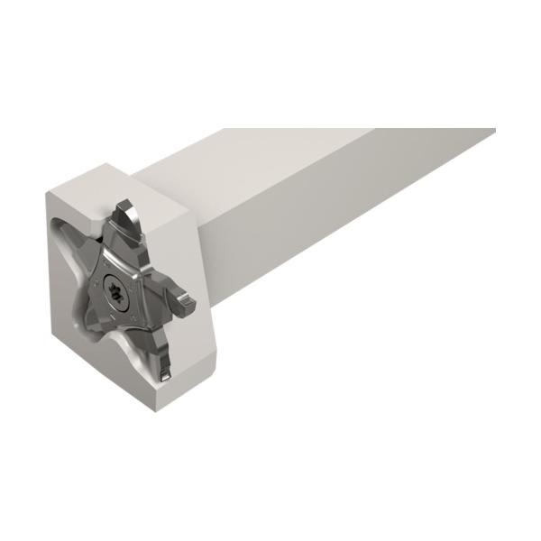 ■ペンタカット用一体型ホルダー PCHPRS/LSPCHPRS 20-34 の特長●経済性に優れる5コーナー使いで幅広いレパートリーでホルダー左右から機上にて簡単迅速にチップ交換が可能●ペンタカット一体型ホルダー(スラントタイプ)です●溝入...