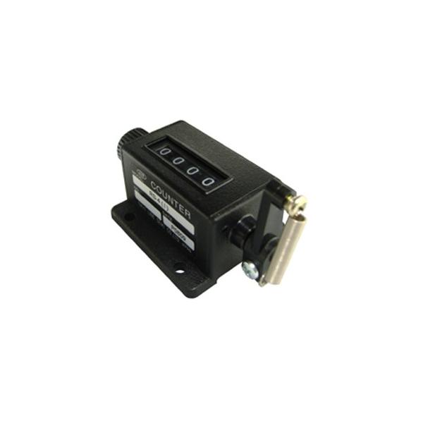 ■メカニカルカウンタ ラチェット式/4桁/右軸/右回転 RS-4(I)の特長●電源不要の機械式カウンタです●決まった方向へのレバーの傾斜でカウント(レバーは内部機構で元の位置に戻ります)●レバーの先のスプリングを利用して設備の動作に連動●文...