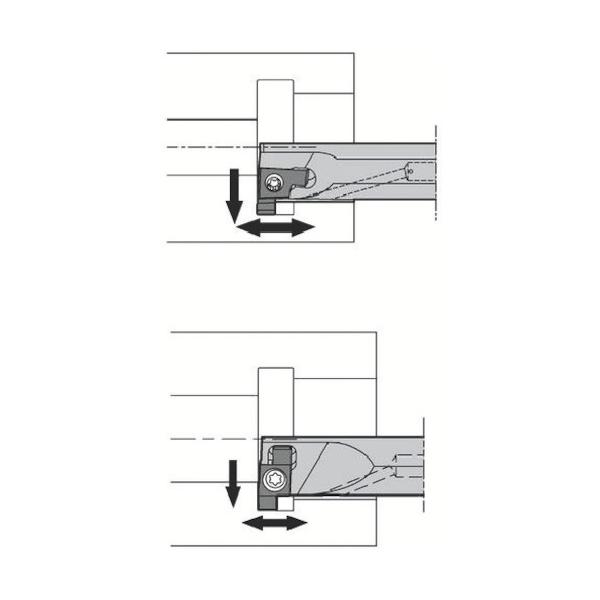 ■内径溝入れ加工用エクセレントバー SIGE-EHSIGER1010B-EHの特長●クーラントホール付きです●内径溝入れ加工用●適合チップ：GE-B●溝幅(mm)：1.0〜3.0●エクセレントバー●オイルホール付き●スクリュークランプ方式●...