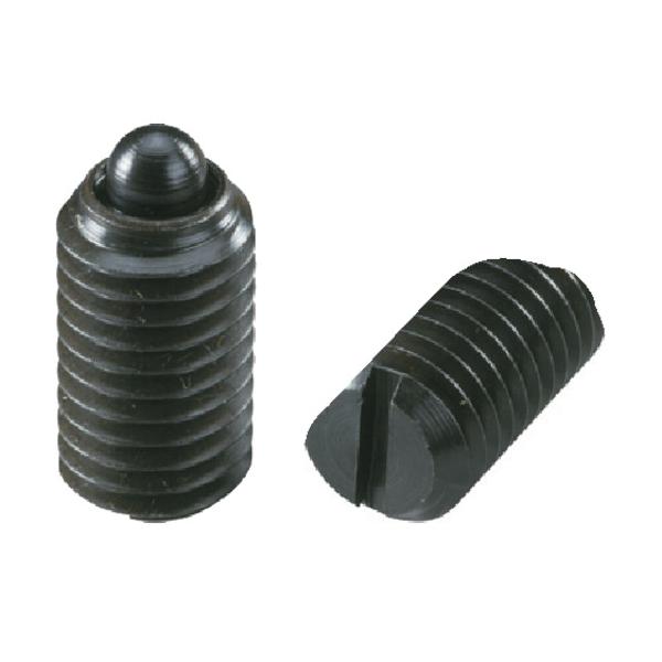 ■ショートプランジャーSPL5の特長●全長が短く狭いスペースに取り付け可能です●材質…本体：SUM22L 黒染め、コイルバネ：SWPA、センターピン：SUM22L HRC56〜60メーカー名： イマオコーポレーション ( IMAO )