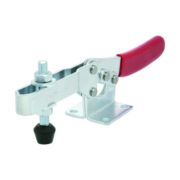 ■下方押え型トグルクランプ 横型 ST-H235Uの特長●レバーを倒して下方向にクランプします●クランプボルトの位置が調整出来ます●全長(mm)：276●締圧力(kN)：1.3〜3.4●付属ボルト径：M10●ハンドル操作角度(°)：70●取...