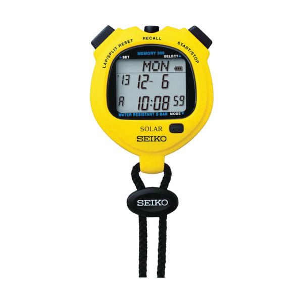 ■ストップウオッチソーラー スタンダード イエロー SVAJ003の特長●電池交換であわてることのないソーラー充電式ストップウォッチです●多機能、かつスタンダードタイプです ●縦×横×厚さ：73×61×22mm●計測項目：最大300本メモリ...