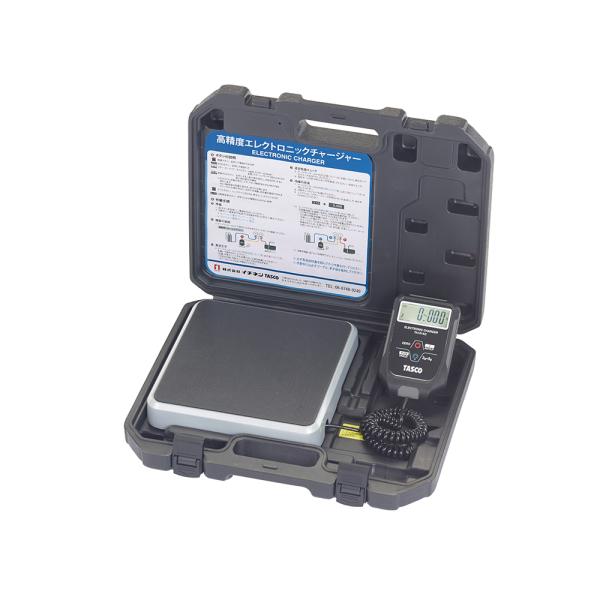 ■高精度チャージングスケール TA101ACの特長●冷媒回収時の複数ボンベの載せ替えに便利な積算ホールド機能搭載のはかりです●イラスト入マニュアル付の為安心してご利用いただけます●ゼロ設定(風袋引き)機能付きです●計量台は取り外しが可能です...