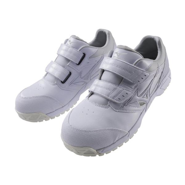 ■安全靴 作業用 25.5cm TA964CC-25.5の特長●人工皮革をアッパー全面に採用●粉塵や埃がシューズ内に入りにくい●傷みやすいつま先を耐久性のある人工皮革で補強●サイズ：25.5cm●色：ホワイト●JSAA規格 A種 人工皮革製...