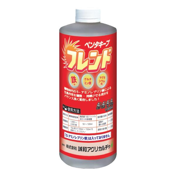 コストパフォーマンスに優れた使いやすい液肥ペンタキープフレンドは窒素の代謝と植物体内の5-アミノレブリン酸(5-ALA)の働きを助ける以下の成分を配合しております。グルタミン酸植物体内で5-ALAを含むアミノ酸の原料となります。窒素の同化に...