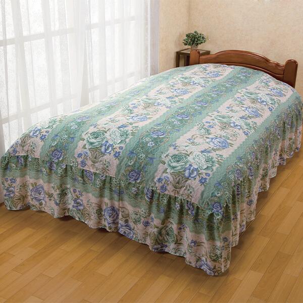 ●送料：660円（通常）お手持ちの布団を入れるだけで寝室をエレガントに！●＜フリル部＞約35cm(共通)●ポリエステル80％・綿20％●中国製[20054]