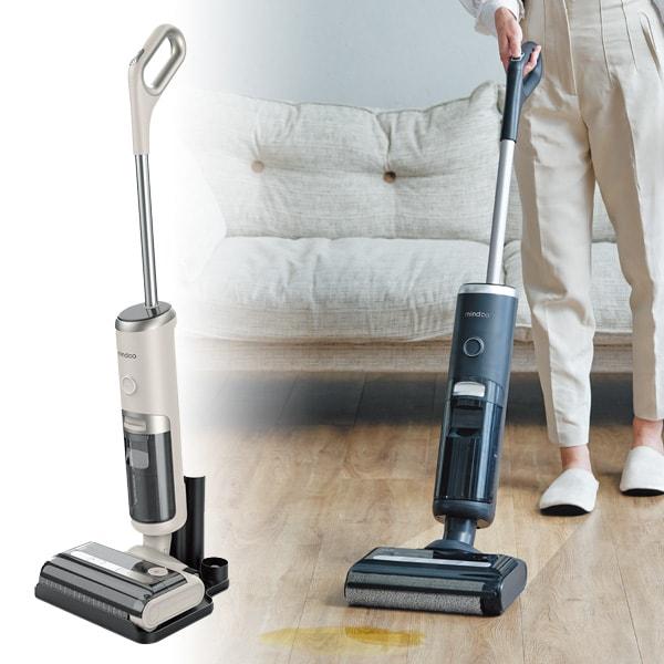 ●送料：1100円（大型商品のため、送料は別途頂きます）一台で吸引、水拭き、除菌が完結！！次世代の水拭き掃除機●(約)／幅28×奥行26.8×高さ110cm、3.8kg●<本体>ABS樹脂、<モップ>高密度ポリエステ...