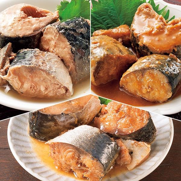 ●送料：880円（通常）国内で水揚げされたさばを使用。●セット内容／＜水煮＞150g×24缶＜味噌煮＞150g（固形量90g）×24缶＜煮付＞150g（固形量90g）×24缶●賞味期限／製造日から常温3年●加工地／日本●原材料／＜水煮＞さば...